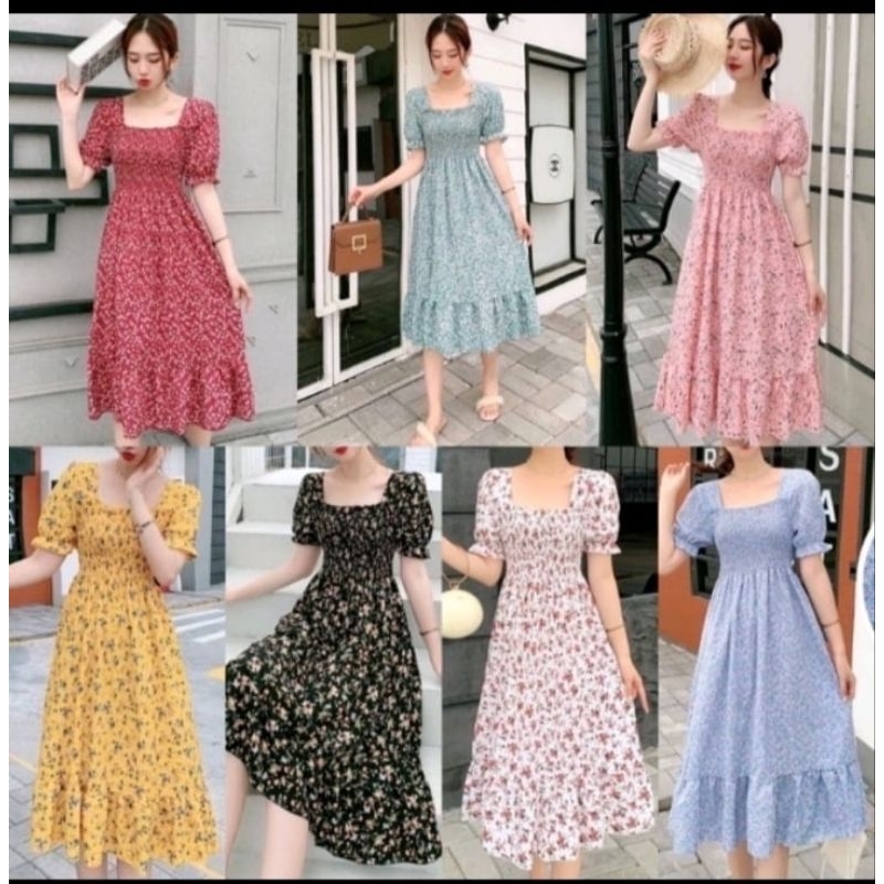 Jual Long Dress SMOKE Rayon Premium/Baju Anak Dan DewasaTerbaru/Dres ...