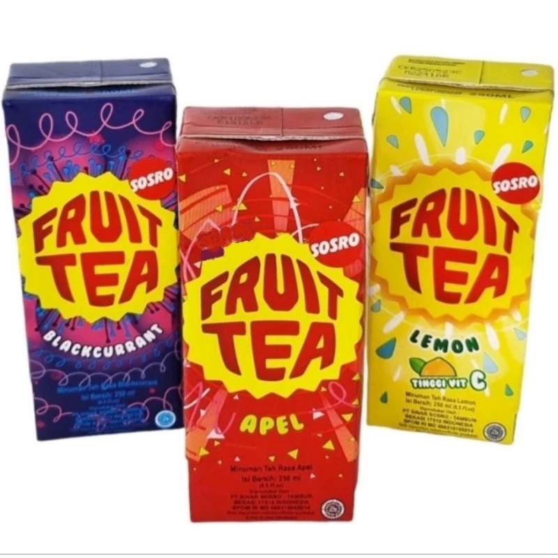Jual 1 DUS FRUIT TEA KOTAK 250 ML 1 DUS FruitTea Sosro - Beli Banyak = Makin Murah!!! | Shopee ...