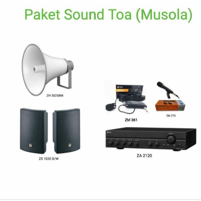 Jual Paket Sound System Mushola | Paket Sound TOA Mushola | Paket Sound ...