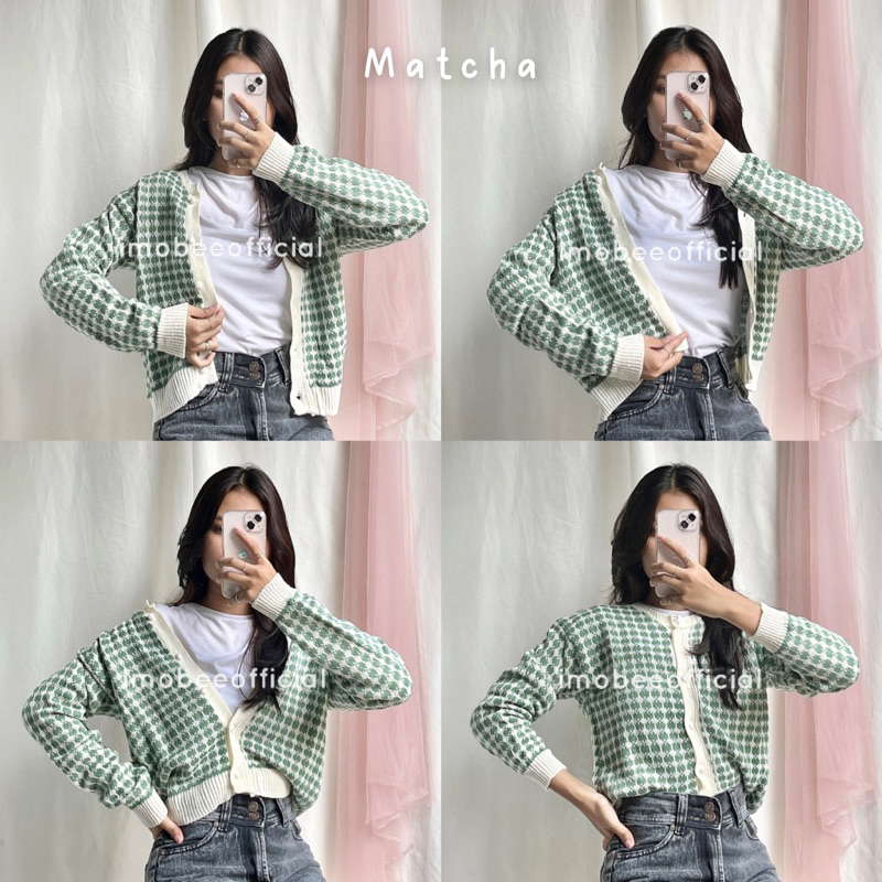 Jual EONNI KOREAN CARDI TWEED // CARDIGAN KOREAN KANCING MUTIARA ...