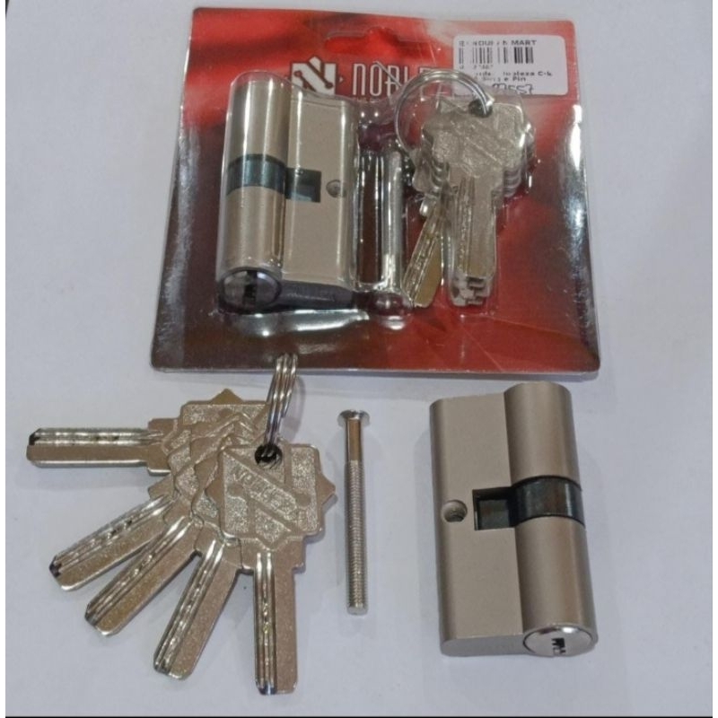 Jual cylinder kunci nobleza 5 key/silinder kunci/anak kunci nobleza besar (27557) | Shopee Indonesia