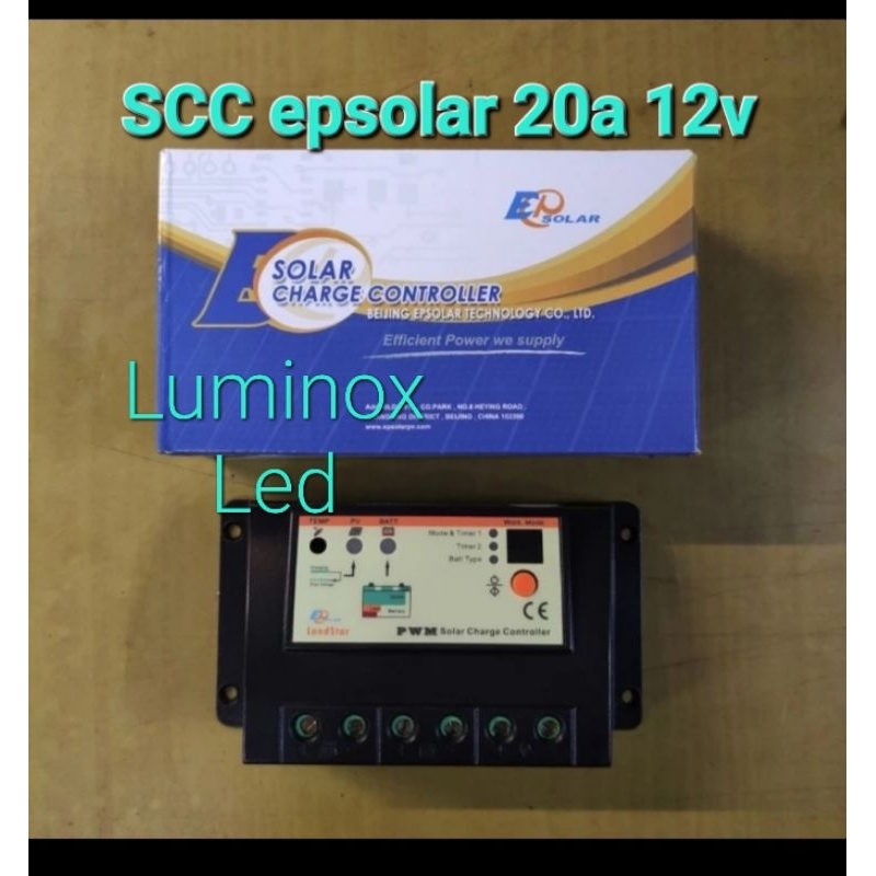Jual scc solar charge controller epsolar 20a 12v 24v ls2024r / pwm Epsolar 20A 12volt 24volt ...