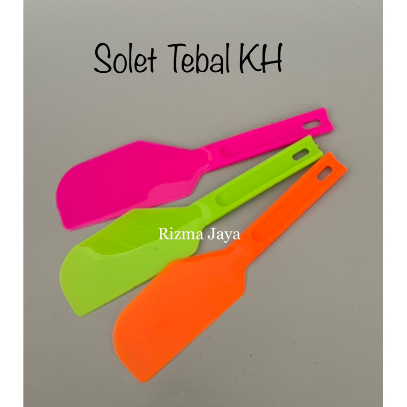 Jual Solet Sodet Spatula Makanan Masakan Adonan Kue Warna Plastik Tebal ...