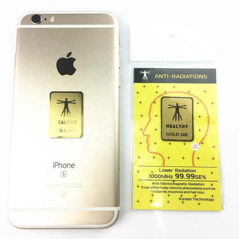 Jual Stiker Anti Radiasi Kesehatan Healthy 24K Gold Sticker | Shopee ...