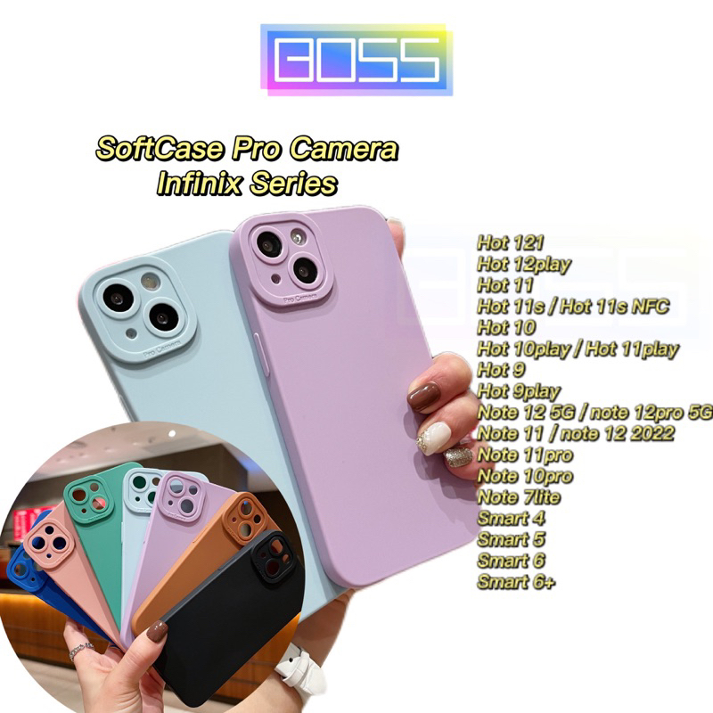 Jual BOSS-Softcase Pro Camera Case Candy Macaron for Infinix | Shopee Indonesia