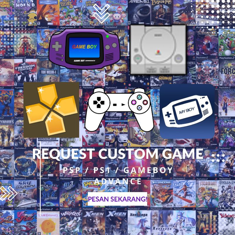 Jual Game Emulator PSP PS1 PS2 GameBoy Advance Request Custom ISO CSO ...