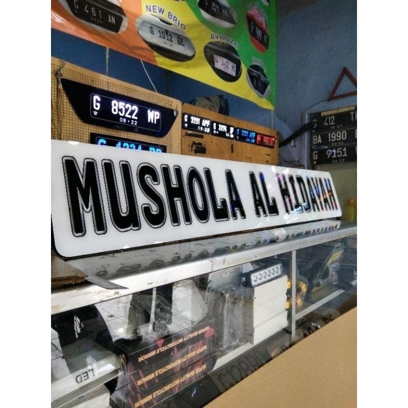 Jual Plang Papan Nama LED, Papan Nama Toko | Shopee Indonesia