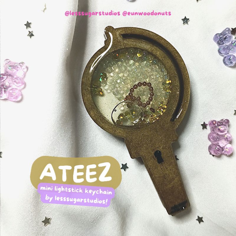 Jual MINI LIGHTSTICK KEYCHAIN ATEEZ ( gantungan kunci lightstick ...