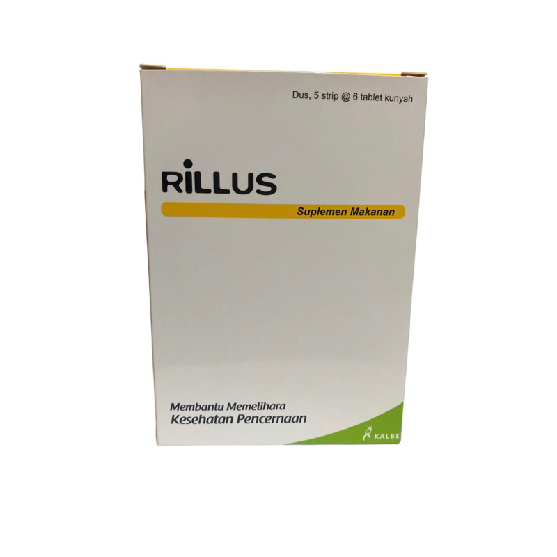 Jual RILLUS - 30 TABLET KUNYAH - SYNBIOTIK[PREBIOTIK+PROBIOTIK ...