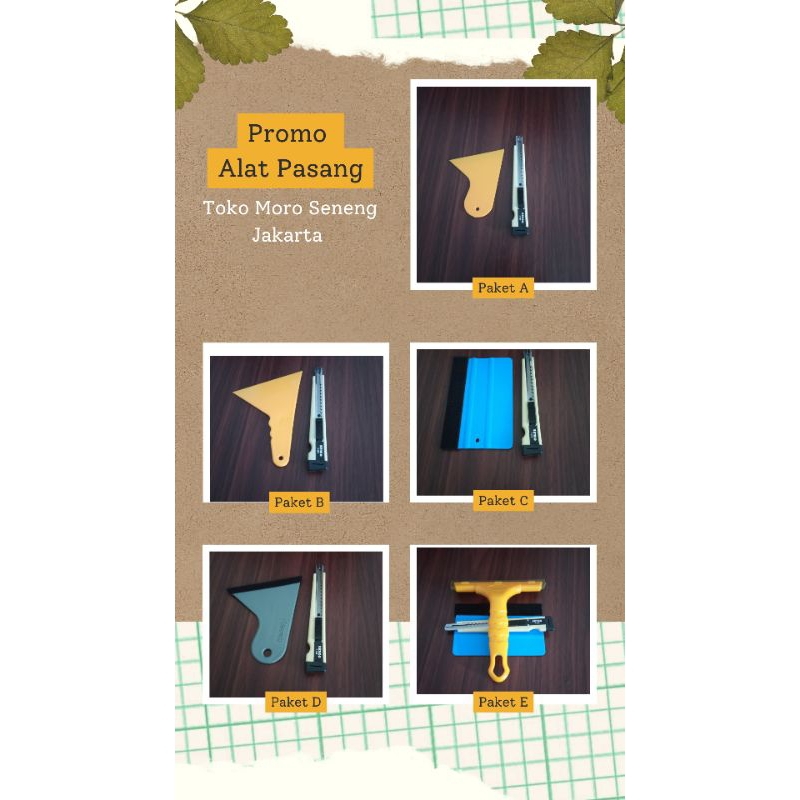 Jual ALAT PASANG KACA FILM - ALAT PASANG STIKER - ALAT PASANG WALLPAPER ...
