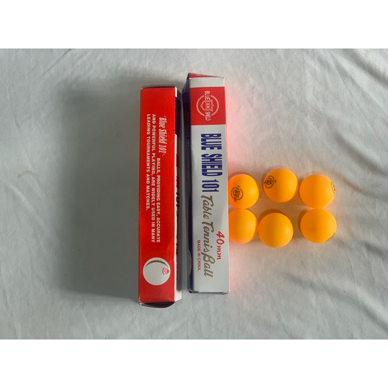 Jual BOLA PINGPONG TENIS MEJA 1 DUS ISI 6 BLUE SHIELD 40MM | Shopee Indonesia