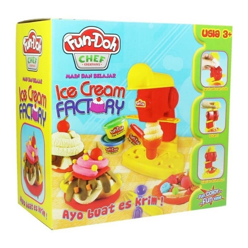 Jual FAMILY TOYS ONLINE SHOP FUN DOH ICE CREAM FACTORY / MAINAN EDUKASI ...