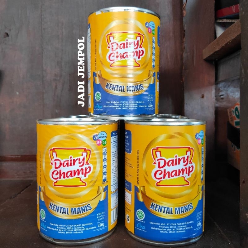 Jual Susu Kental Manis Dairy Champ Kaleng 480gr | Shopee Indonesia