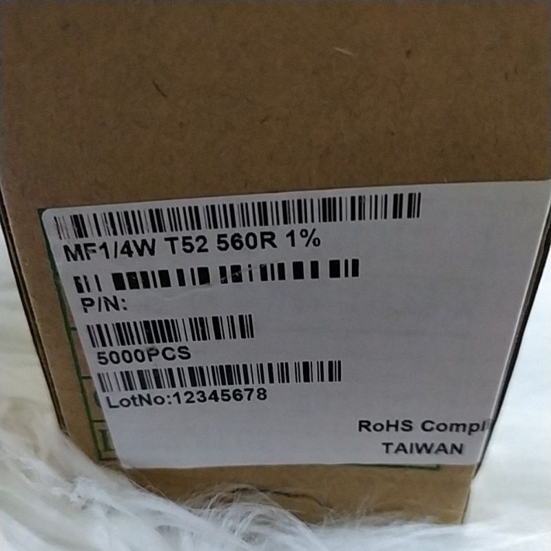 Jual 5000 pcs resistor 1/4 watt 4k7, 100K, 1K, 22K, 47K, 10K, 15K, 2K2 ...