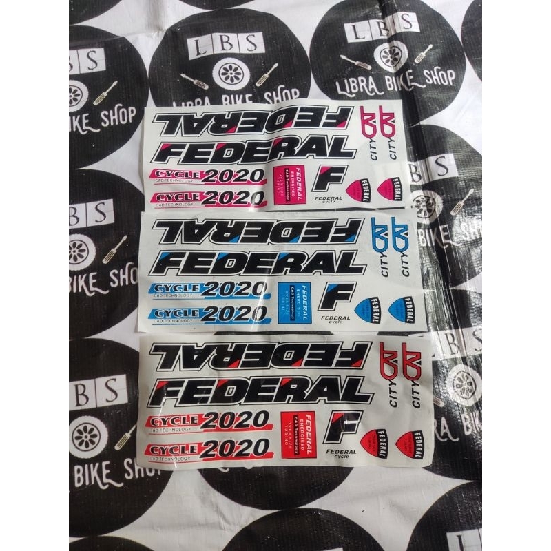Jual SATU LEMBAR FEDERAL STICKER STIKER SEPEDA RANDOM MIX | Shopee ...