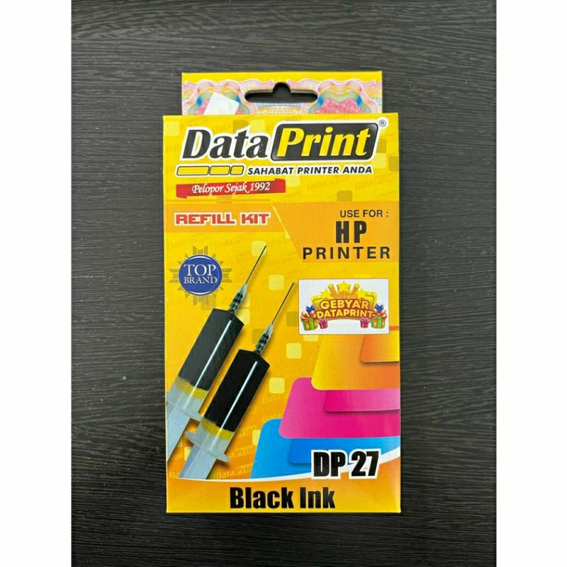 Jual Tinta Printer Refill Data Print Hp Hitam Kertas Hvs A6 60gsm ...
