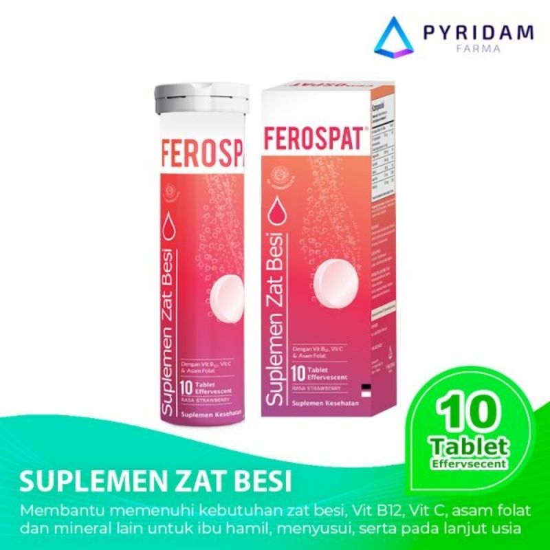 Jual Ferospat Efferfescent (Tambah Darah) Isi 10's (WAJIB BACA ...