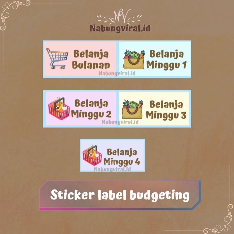 Jual STIKER BUDGETING / STIKER DOMPET KEUANGAN / STIKER DOMPET PINTAR ...