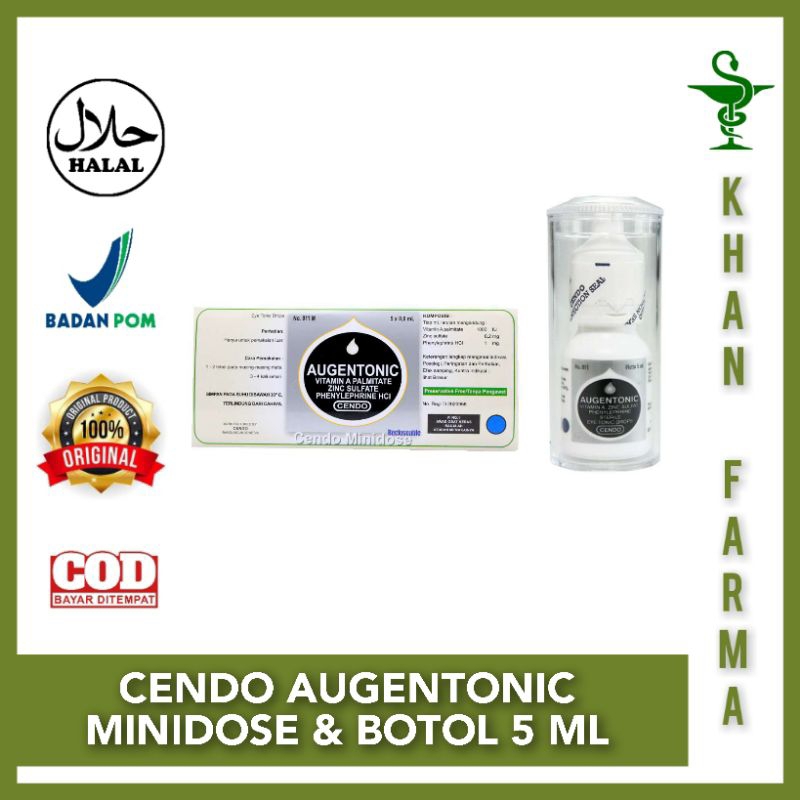 Jual CENDO AUGENTONIC MINIDOSE & BOTOL 5 ML TETES MATA UNTUK MATA LETIH ...
