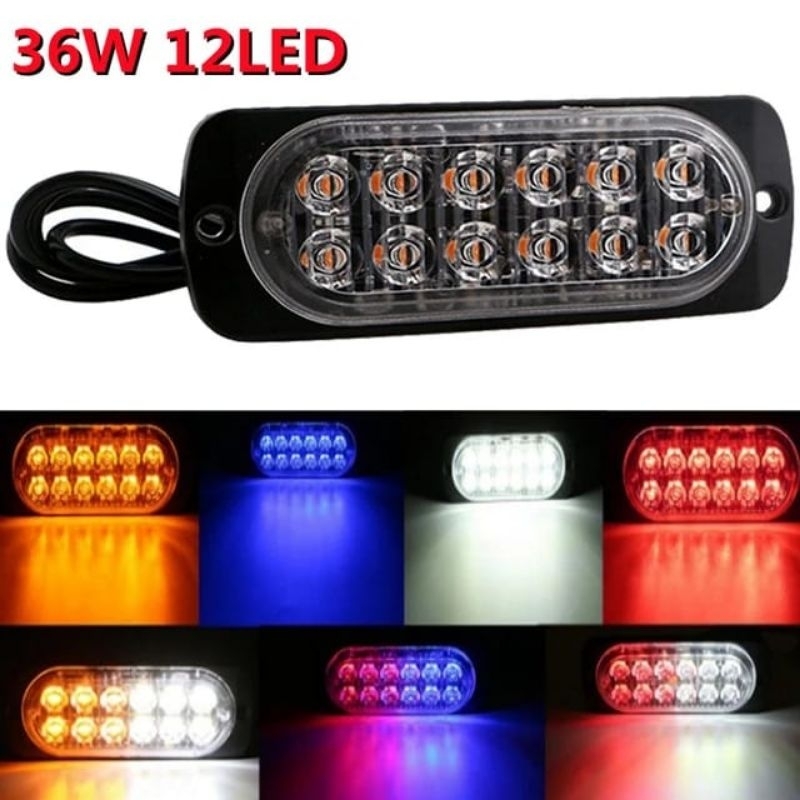 Jual Lampu LED Motor Mobil Truck Model Tempel Slim Super Terang LED Sinyal Universal | Shopee ...