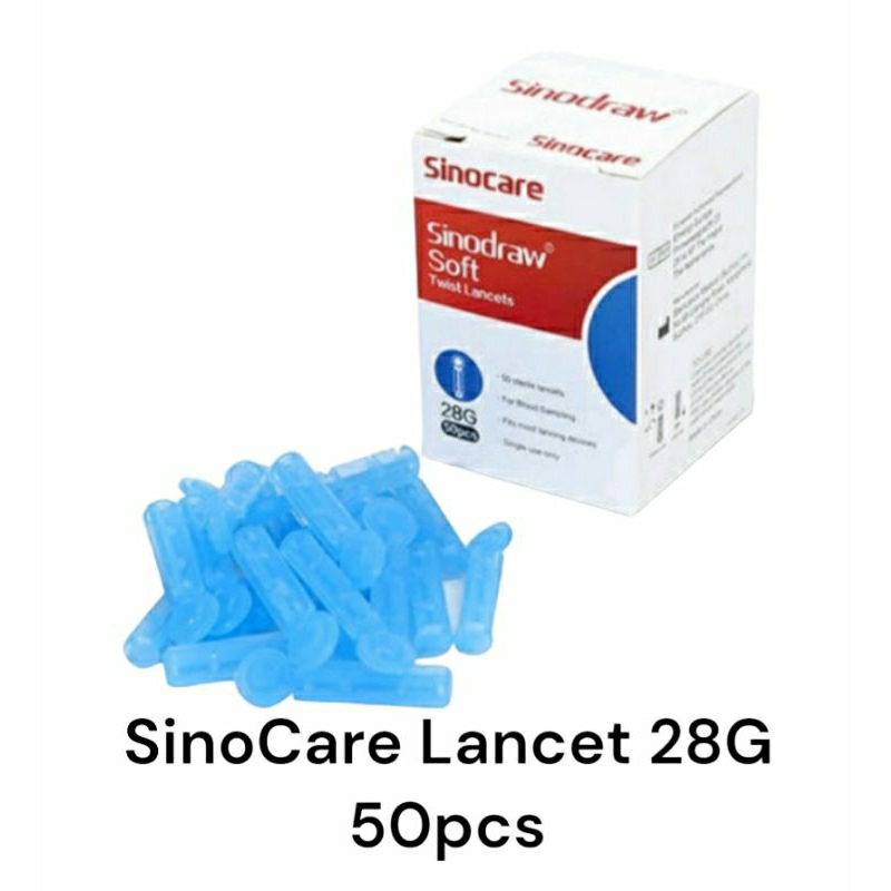 Jual Sinocare Sinodraw Blood Lancet 28G 50pcs | Shopee Indonesia