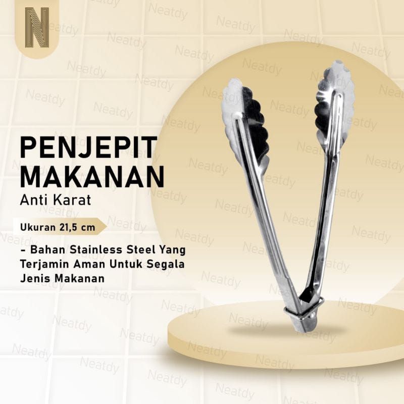 Jual penjepit makanan stainless | Shopee Indonesia