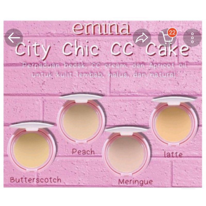 Jual EMINA CITY CHIC CC CAKE | Shopee Indonesia