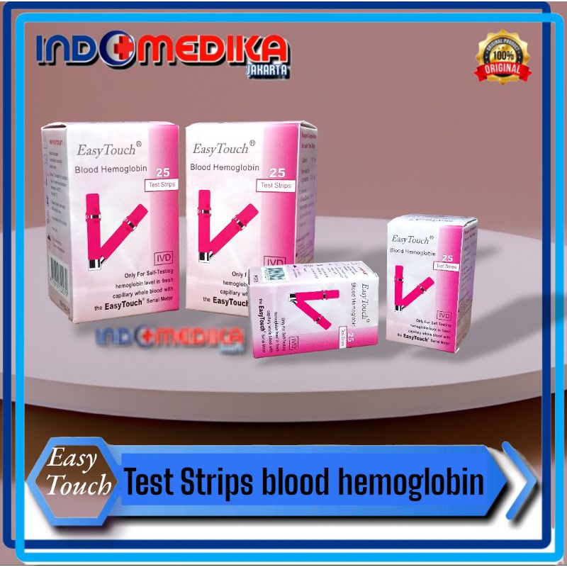 Jual Strip Hemoglobin Easy Touch / stik Hemoglobin / strip Hb ET ...