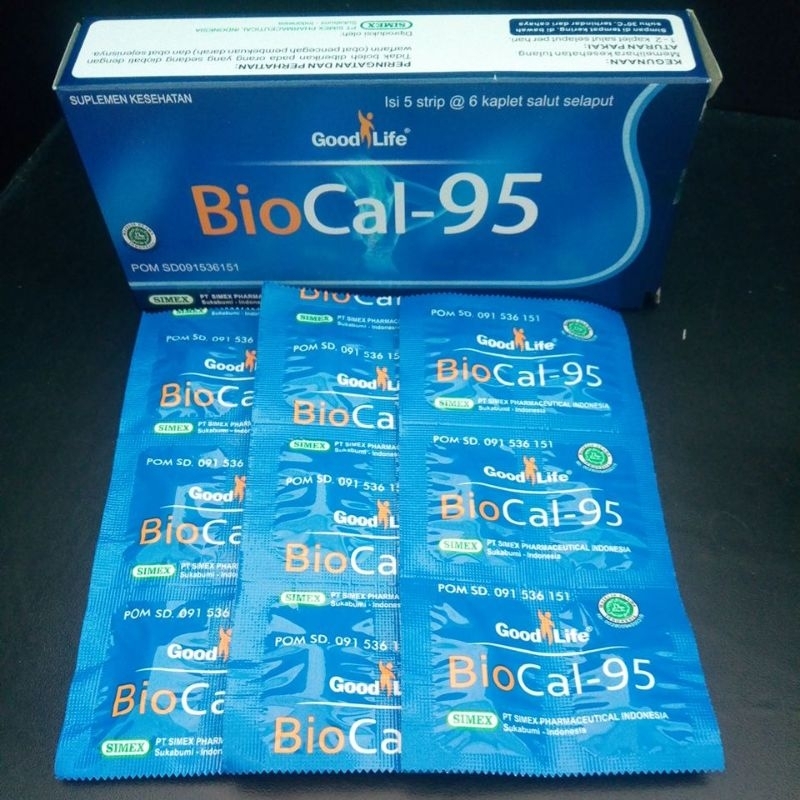 Jual Bio Cal - 95 Tablet / Strip @ 6 Kaplet | Shopee Indonesia
