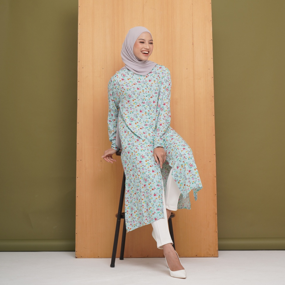 Jual LONG TUNIK RAYON VISCOSE PREMIUM BUSUI/TUNIK RAYON MOTIF TERBARU ...