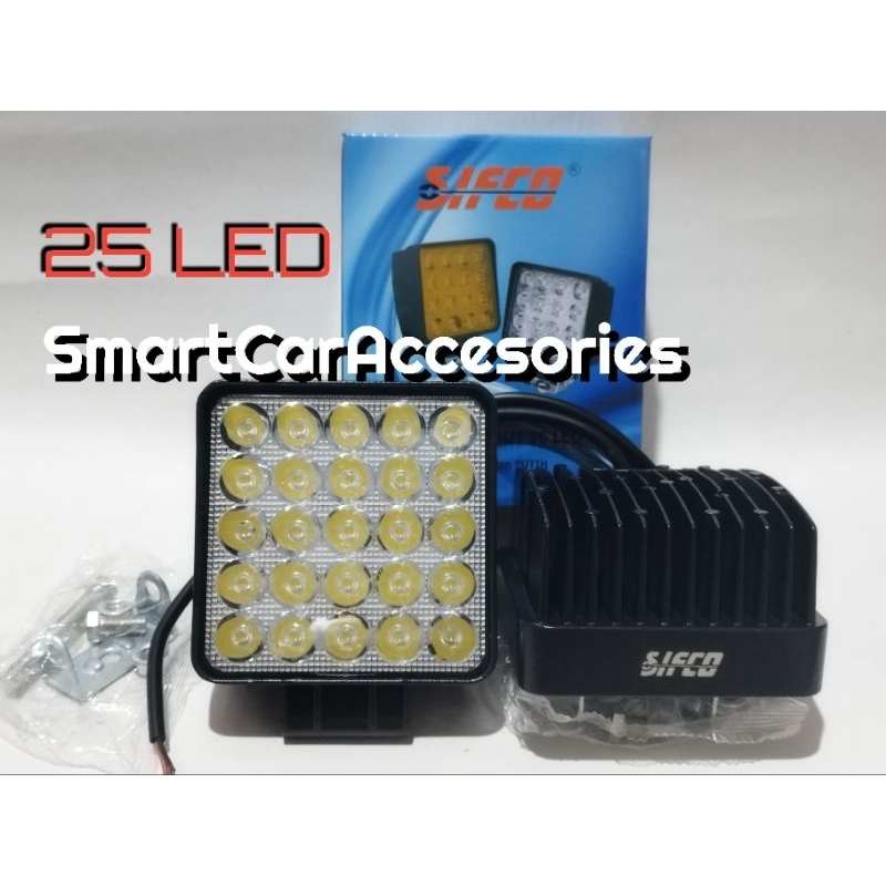 Jual Lampu Led Work Light Kerja Kabut Foglamp Tembak Sorot 25 LED Cree ...