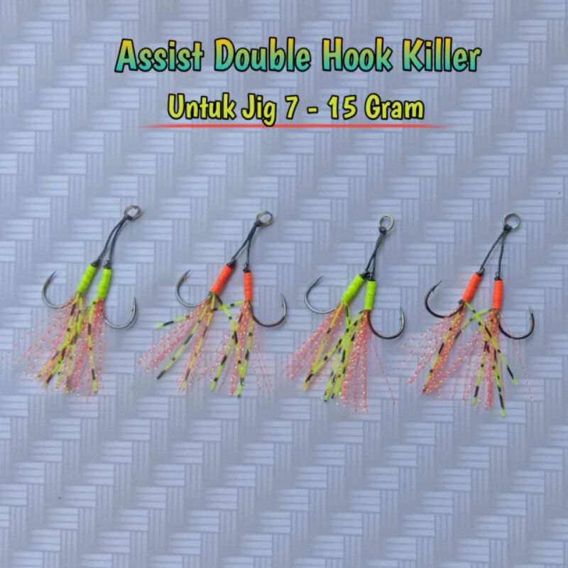 Jual Assist Hook Asist Hook Double Asist Murah Untuk Micro Jig 7-15 ...