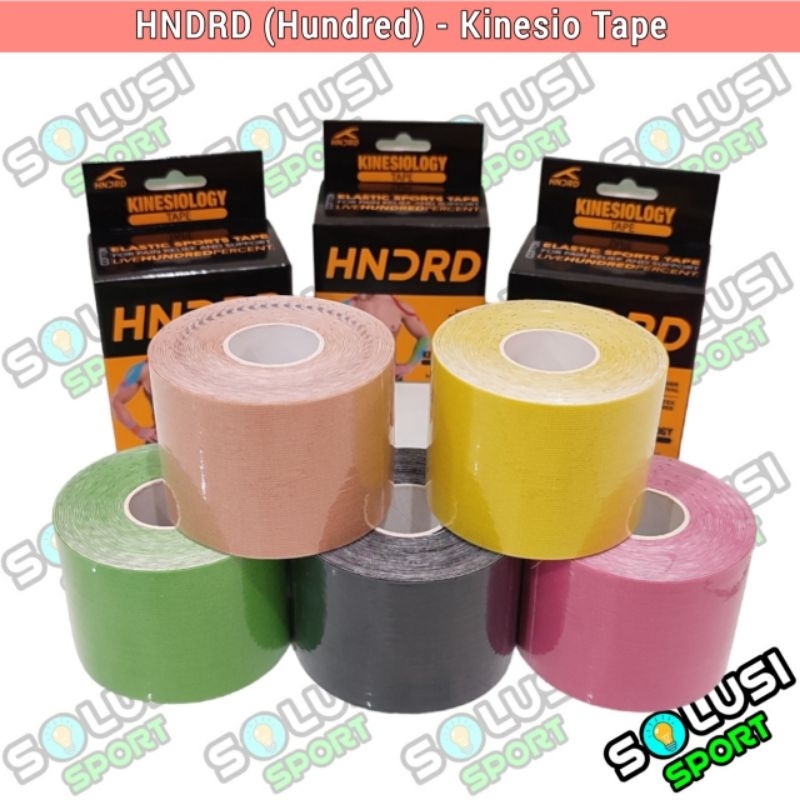 Jual HNDRD KINESIO TAPE Plester Otot Kinesiology Hundred Original ...
