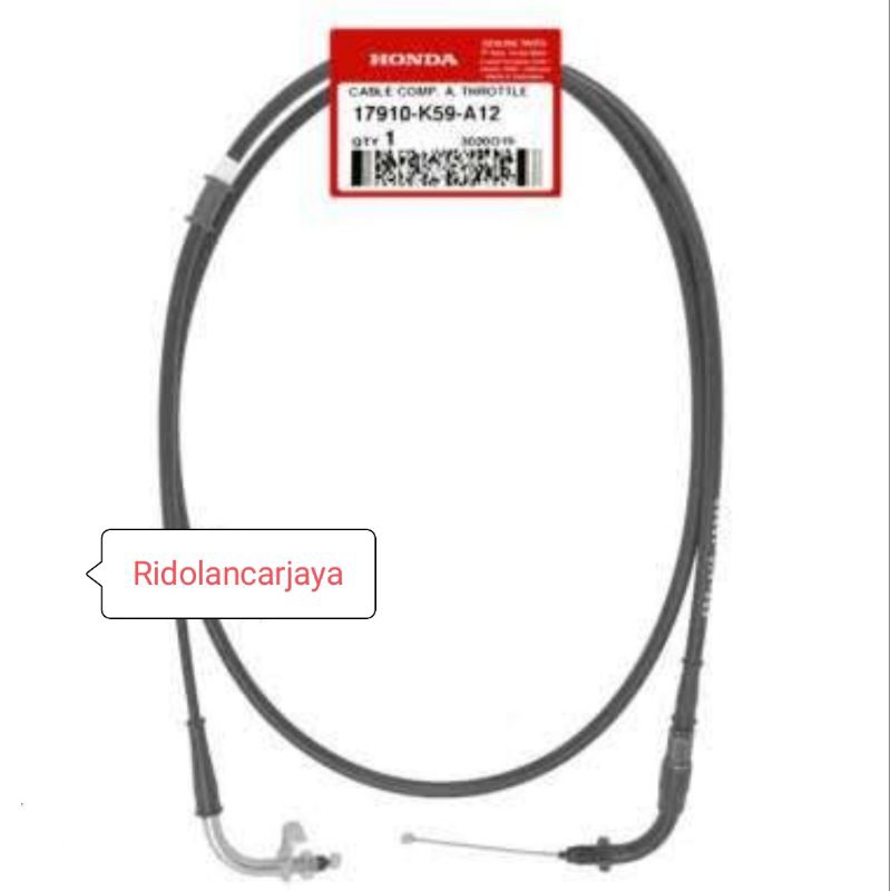 Jual KABEL GAS A CABLE COMP A THROTTLE VARIO 125-150 ESP 17910-k59-A12 ...