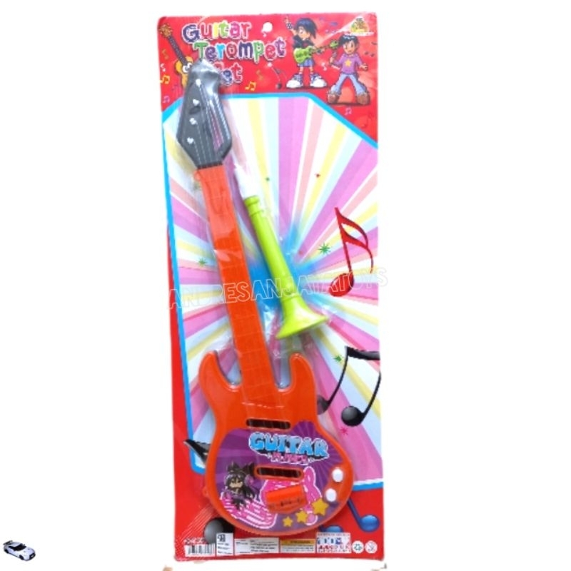 Jual Mainan Gitar Anak Guitar Dan Terompet Set no OCT 291 | Shopee ...