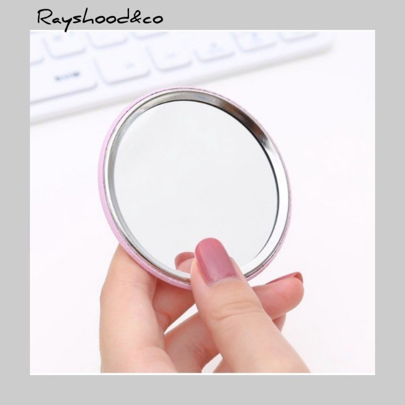 Jual kaca mini make up mirror cermin rias bulat mini karakter kaca ...