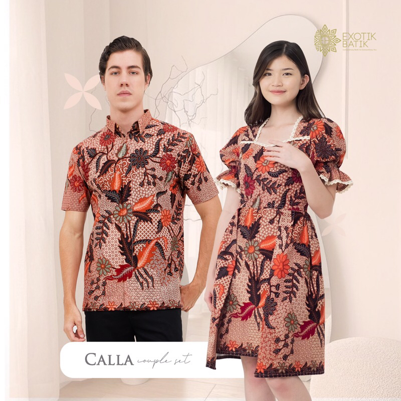 Jual Calla Dress Batik dan couple set | Shopee Indonesia