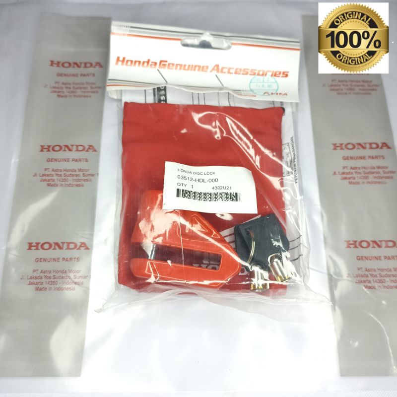 Jual kunci gembok piringan cakram honda disc lock beat vario scoopy pcx ...