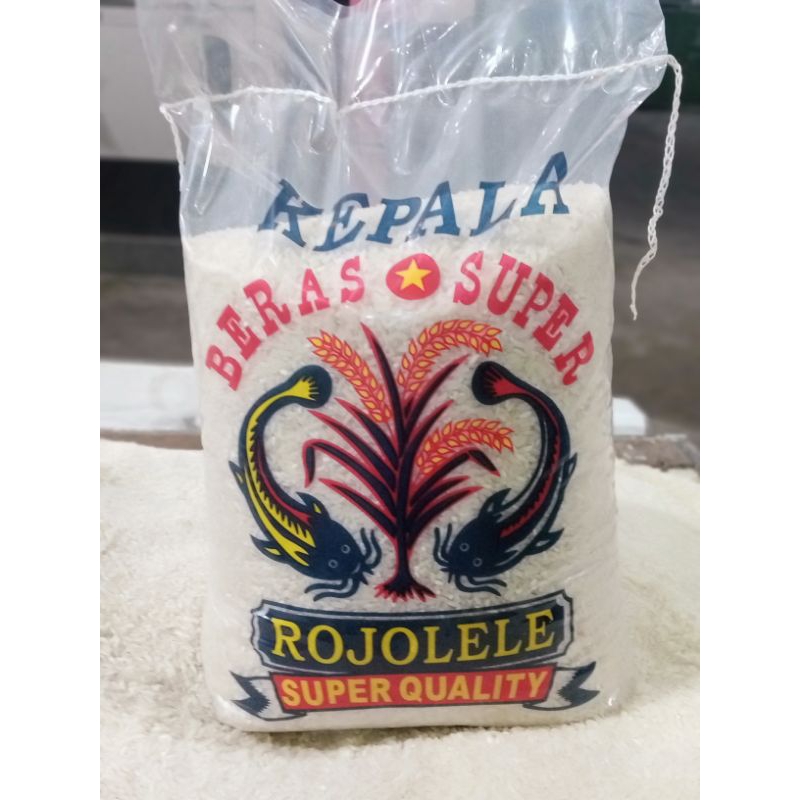 Jual beras super Rojo Lele dan Bunga Ramos 5kg | Shopee Indonesia
