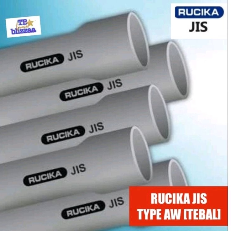Jual Pipa 4" inch Pipa Rucika JIS AW Tebal 4 Mtr Pipa Rucika Abu 4" JIS ...