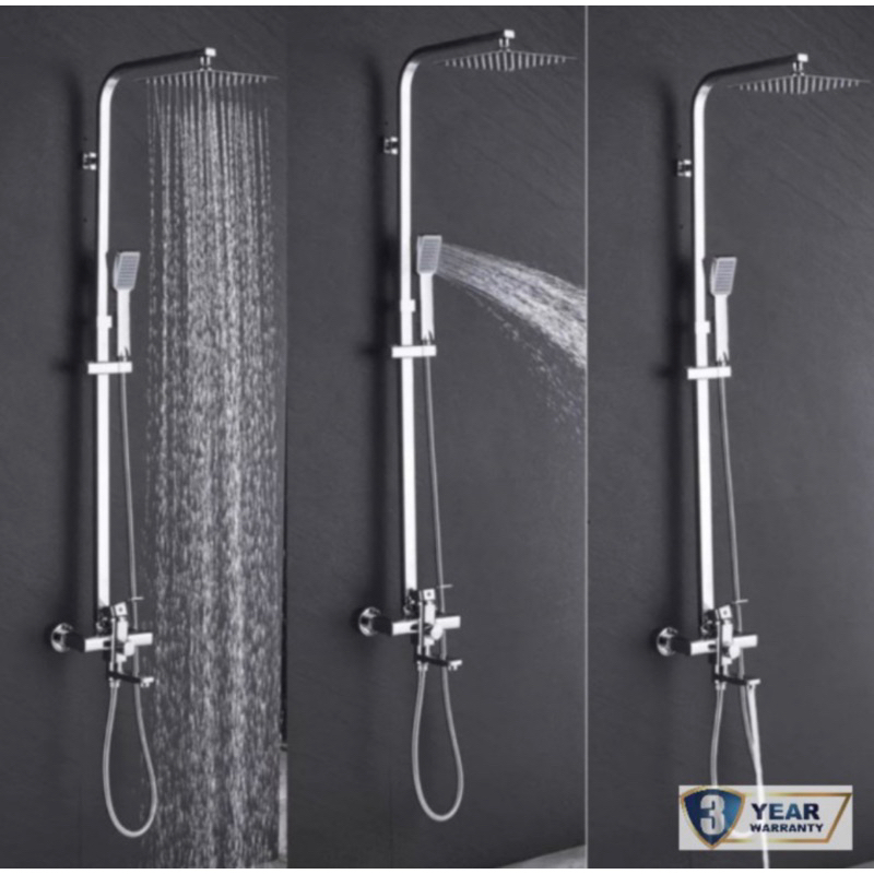 Jual HS321 Shower Tiang Column Set Mandi Kran Panas Dingin Mixer Brass ...