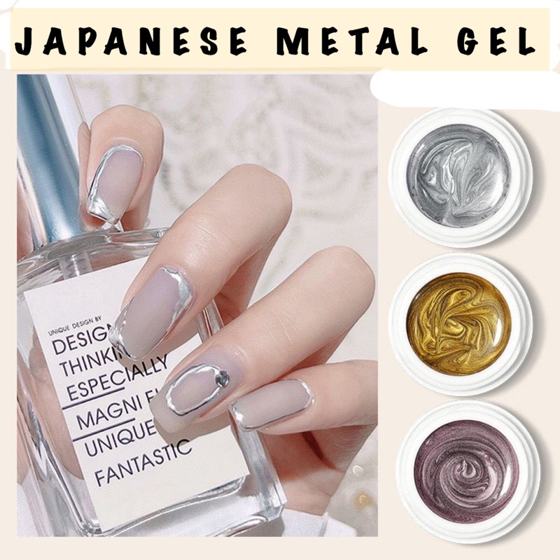 Jual NEW JAPANESE GEL LINER METAL NAILART GAYA JEPANG / METAL GEL ...