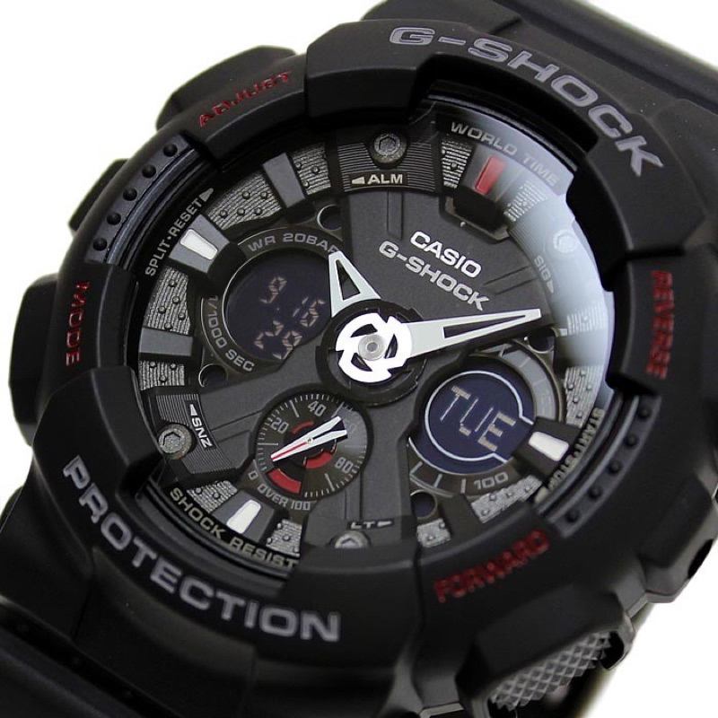 Jual Casio G-Shock Jam Tangan g shock GA-120-1ADR Analog Digital Dial ...