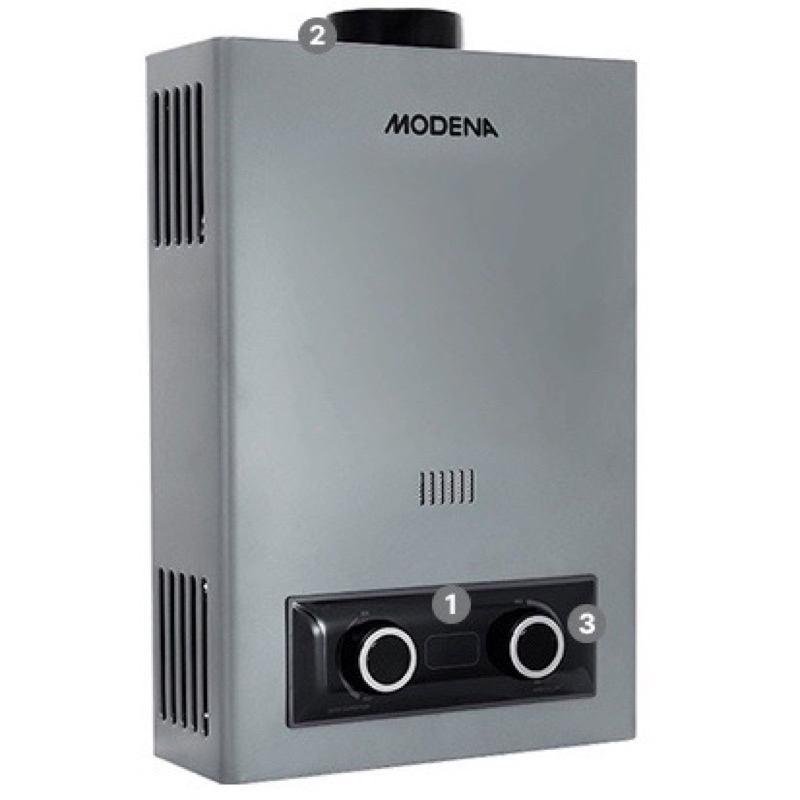Jual Water Heater Gas MODENA Digital Pemanas air mandi GI-0632V | Shopee Indonesia