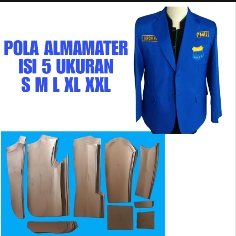 Jual pola almamater isi 5 ukuran S M L XL XXL | Shopee Indonesia