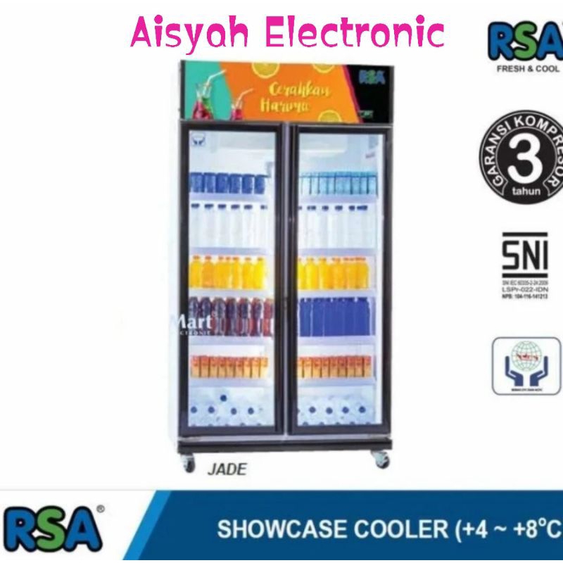 Jual SHOWCASE RSA JADE 2 PINTU 800 LITER | Shopee Indonesia