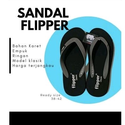 Jual Sandal Flipper Original Warna abu | Shopee Indonesia