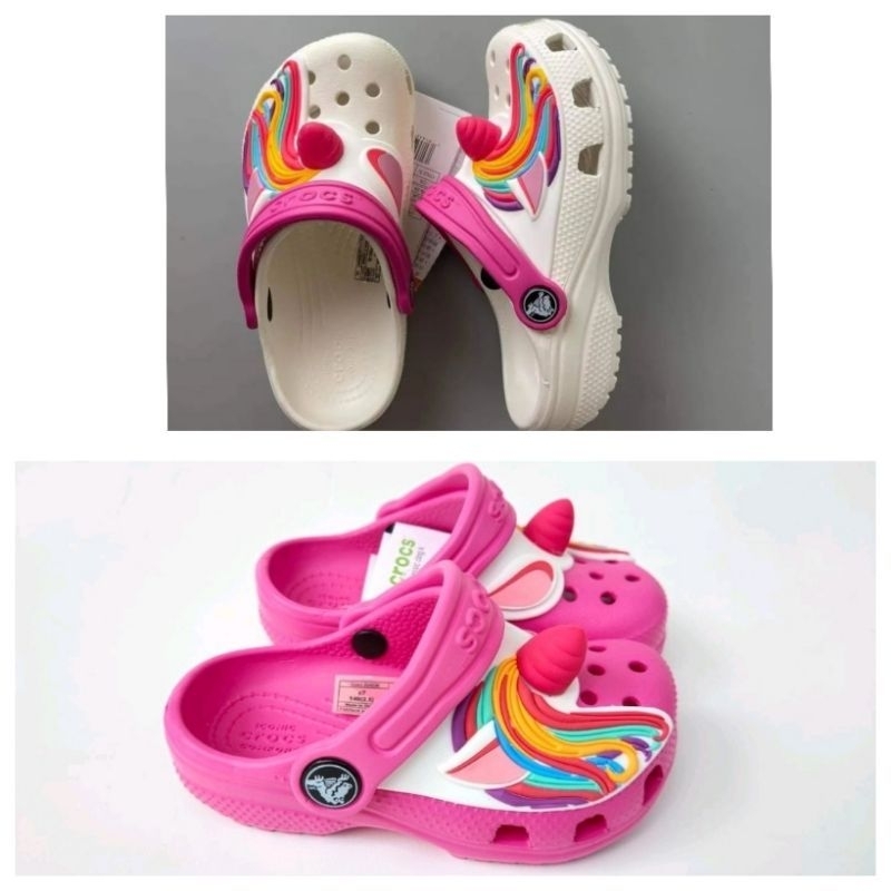 Jual Sandal Crocs Anak Unicorn Tanduk / Crocs Anak anak Unicorn Tanduk ...