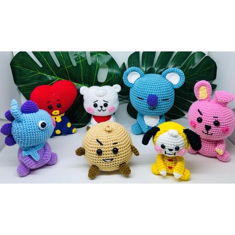 Jual Amigurumi Crochet Pattern PDF File - BTS Collection - Pola rajut ...