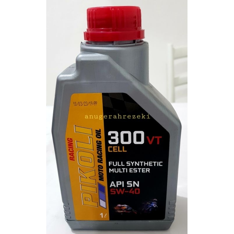 Jual PIKOLI OIL 300VT 5W-40 API SN FULL SYNTHETIC MULTI ESTER (UNTUK ...